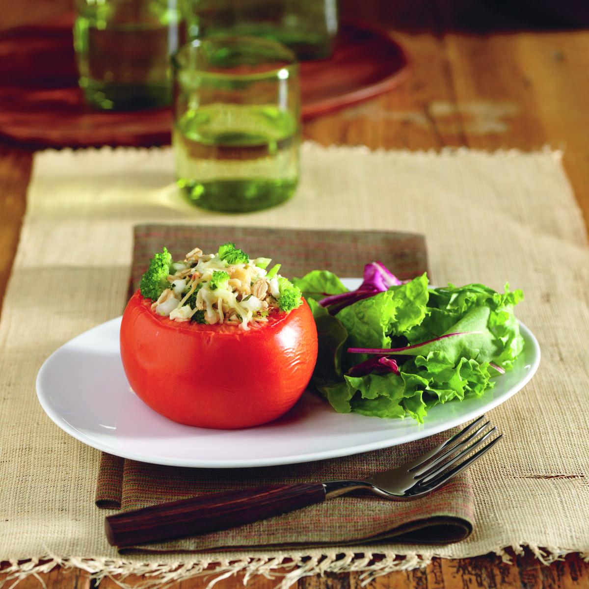 Broccoli Stuffed Tomatoes