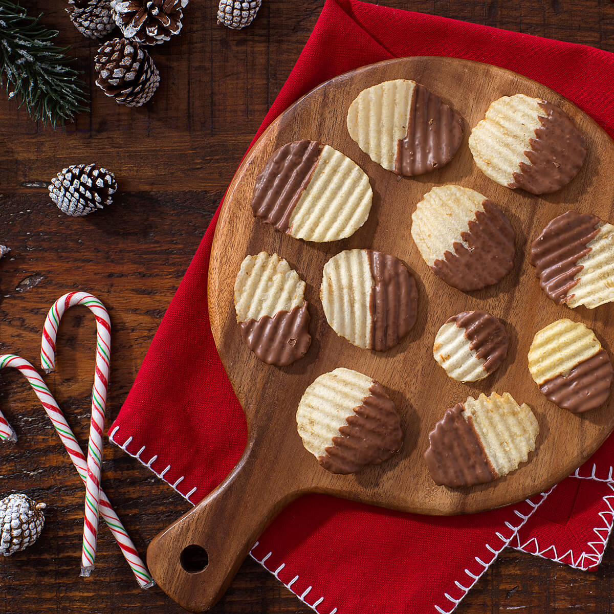 Chocolate-Covered LAY’S Wavy Potato Chips