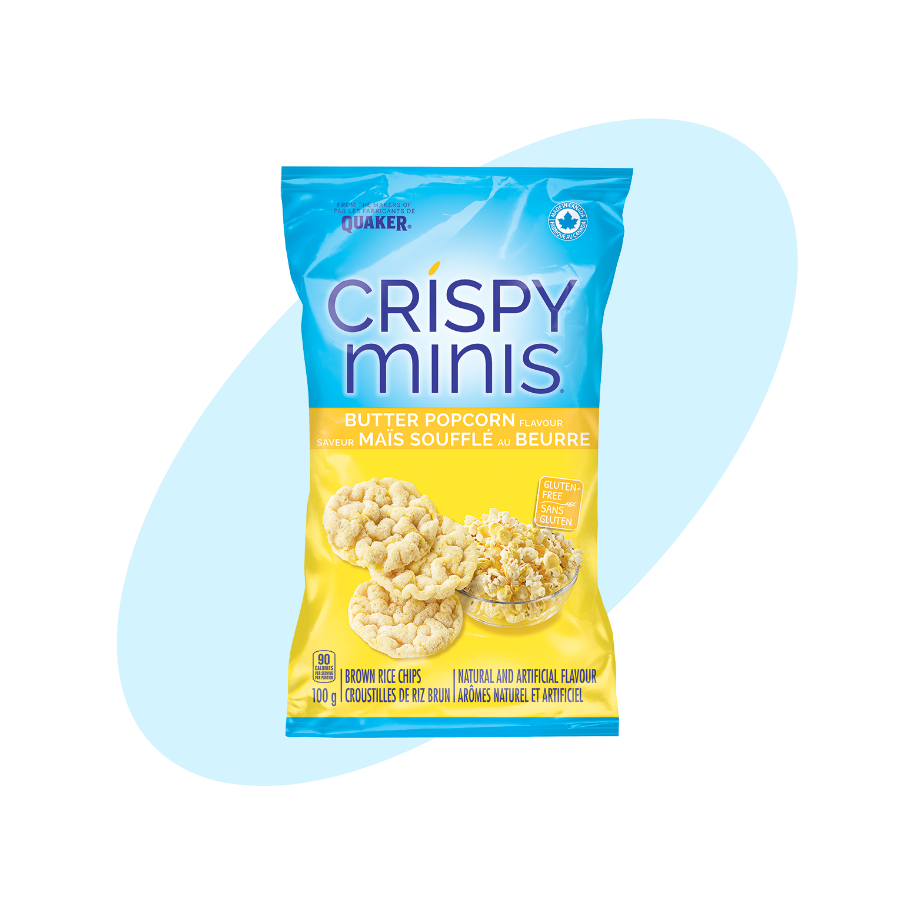 Crispyminis - Quaker® Croustilles de riz brun Crispy Minis®Saveur Maïs ...