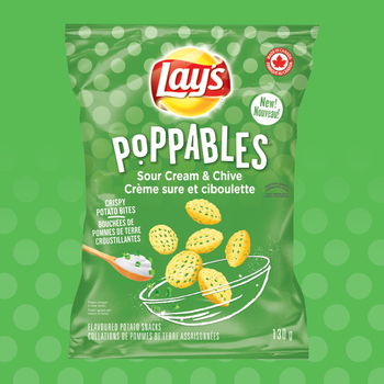 LAY'S POPPABLES Sour Cream & Chive Flavoured Potato Snacks