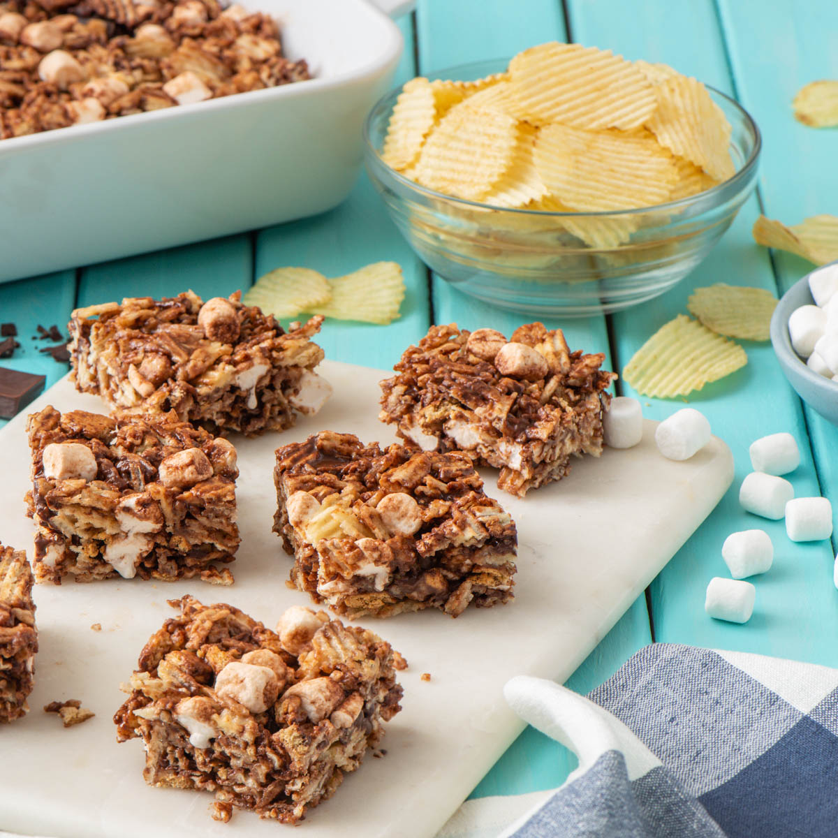 S’more Ruffles® Ridged Marshmallow Treats | Tasty Rewards