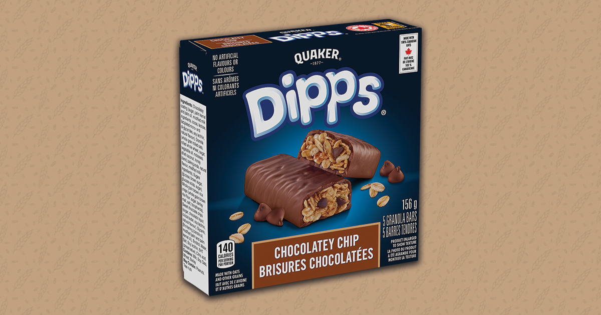 Quaker Dipps Chocolatey Chip Granola Bars | Quaker
