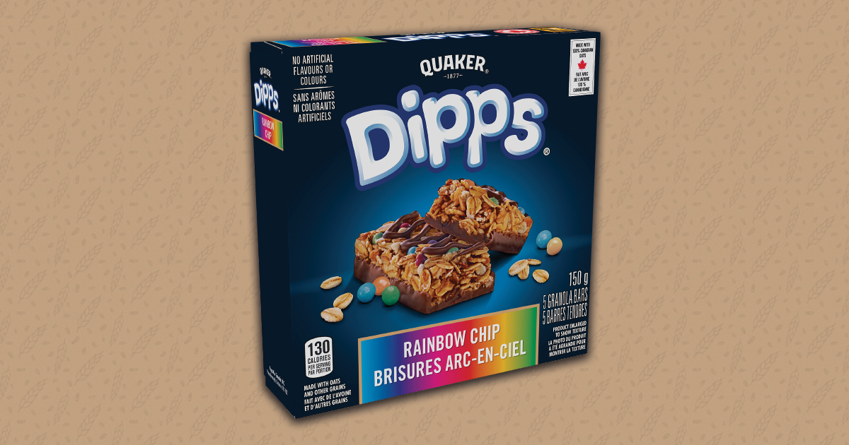 Quaker Dipps Granola Bars – Rainbow Chip | Quaker