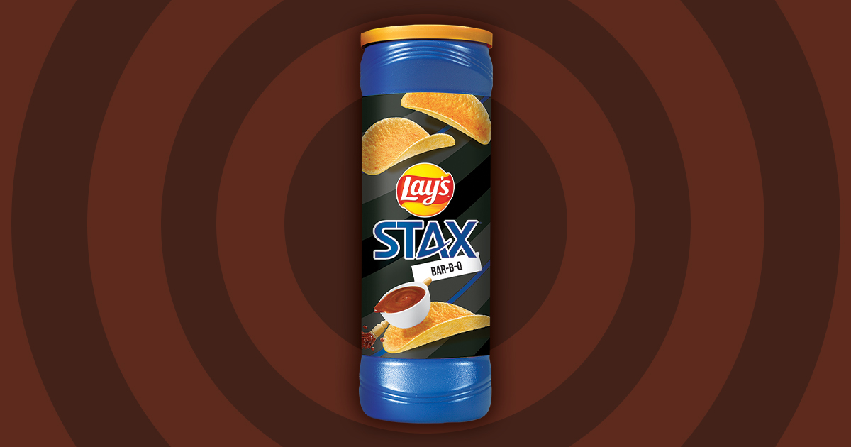 LAY'S STAX Bar•B•Q Flavoured Potato Crisps | LAY'S