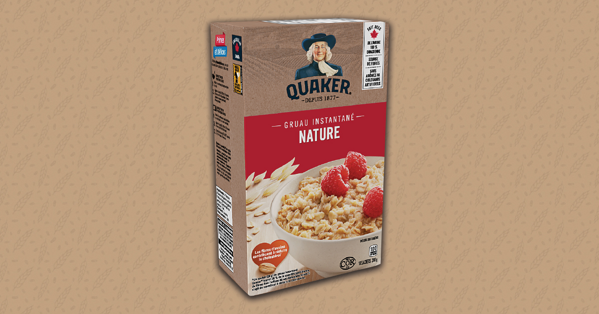Quaker Oats Instant Oatmeal Nutrition