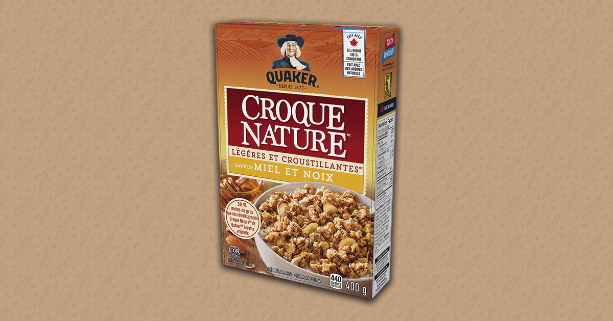 Quaker - Quaker® Céréales Croque Nature_MC_ Légères et croustillantes ...