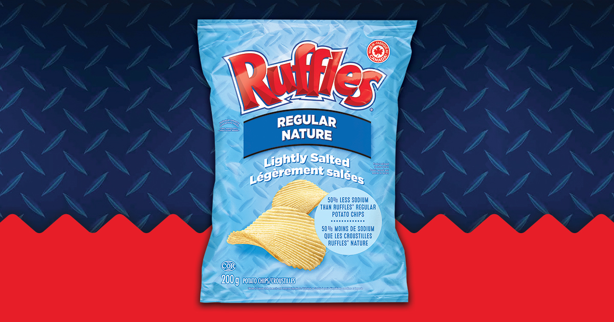 RUFFLES Lightly Salted Potato Chips | RUFFLES