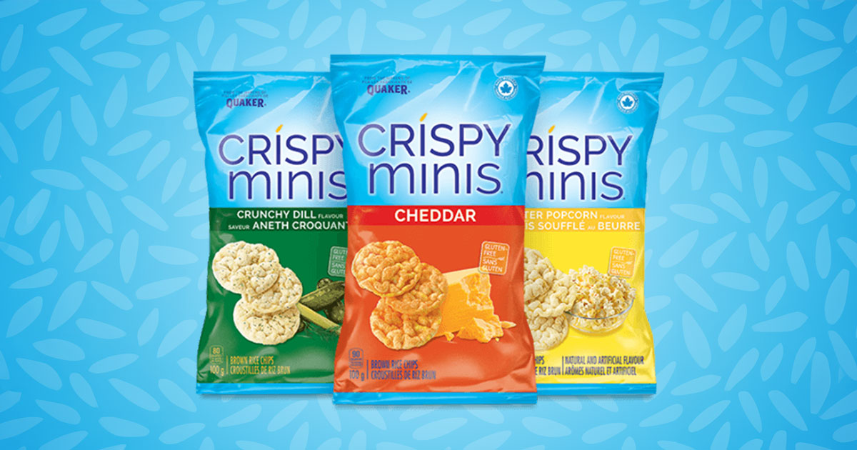 Crispy Minis - QUAKER® CRISPY MINIS® Cheddar Jalapeño Flavour Brown ...